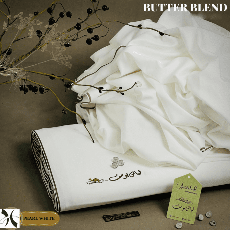 Libas-e-Yousaf's Butter Blend Men's Boski Suits - Bahoo Fabrics and ...
